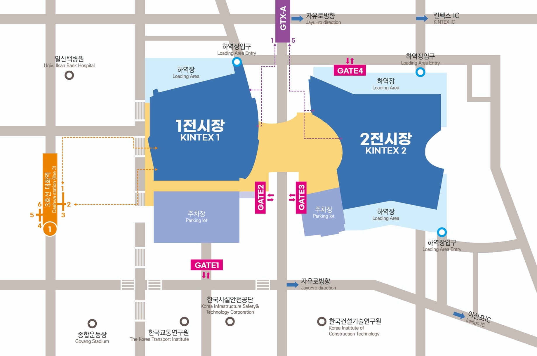 위치안내 | KINTEX | KINTEX
